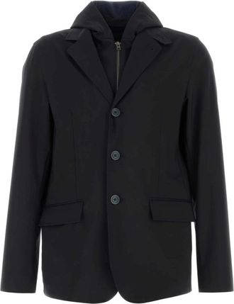 Herno Homme, Vestes, Noir, Taille: 2XL Blazer en diagonale l&eacute;g&egrave;re