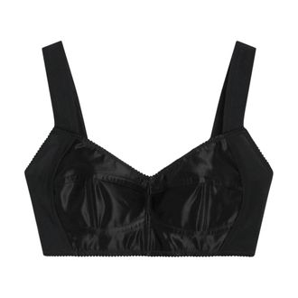 Dolce & Gabbana Satin Bustier Top - - Underwear - Damen - Schwarzk - XS