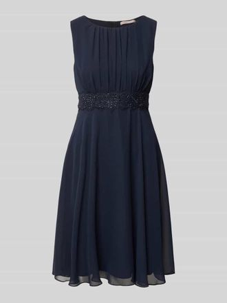 Christian Berg Cocktail Knielanges Cocktailkleid mit Taillenband