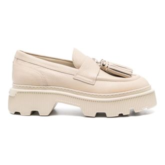 Santoni Pinke Leder Loafer - - Shoes - Damen - Rosa - 36 EU