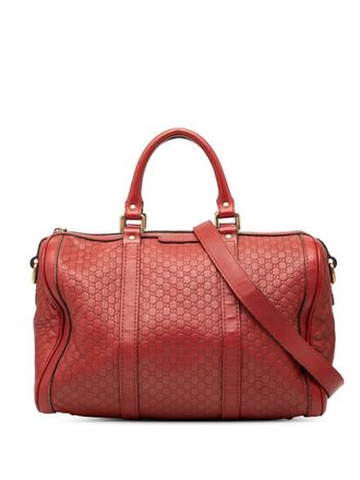 Gucci sac &agrave; bandouli&egrave;re Microguccissima Joy Boston (2000-2015) - Rouge
