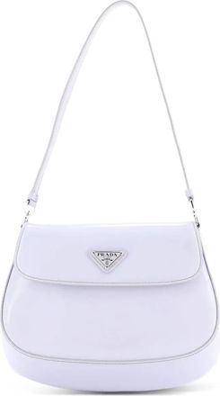 Prada Cleo Flap Shoulder Bag Spazzolato Leather Small hobo bag - Gris