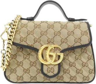 Gucci Sac &agrave; main vintage doccasion - Femme - Pre-owned - Beige - Taille: ONE Size