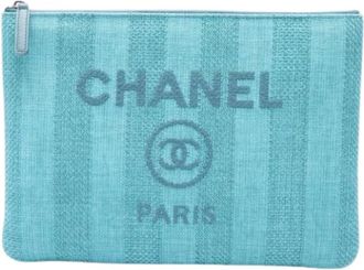 Chanel Pre-owned Deauville O Case Clutch - Femme - Pre-owned - Bleu - Taille: ONE Size
