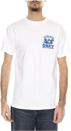 Obey Homme, Tops, Blanc, Taille: XL Head Jazz 2 T-Shirt