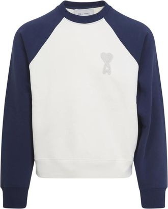 Ami Homme, Sweatshirts et sweats &agrave; capuche, Multicolore, Taille: XL De Coeur Two-Tone SweaT-shirt