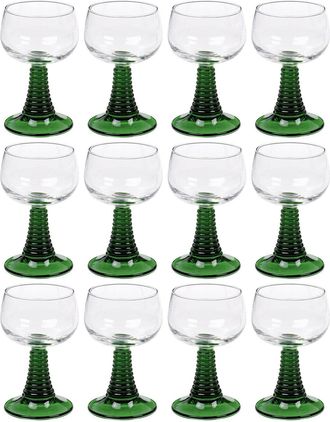 Arcoroc 01382 Weinr&ouml;mer R&ouml;merglas mit gr&uuml;nem Fu&szlig;, 250ml, St&uuml;ck:12 St&uuml;ck