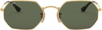 Ray-Ban unisex, Accessoires, Jaune, Taille: 53 MM Lunettes de soleil octogonales