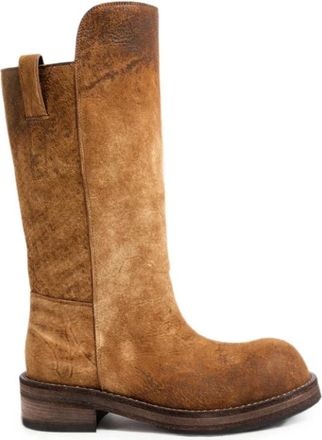 Ann Demeulemeester Bottes d&eacute;quitation courtes Boa - Femme - Chaussures - Brun - Taille: 41 EU