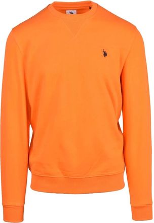 U.S.Polo Association U.s. Polo Assn., Homme, Sweatshirts et sweats &agrave; capuche, Orange, Taille: M Felpa Sottile