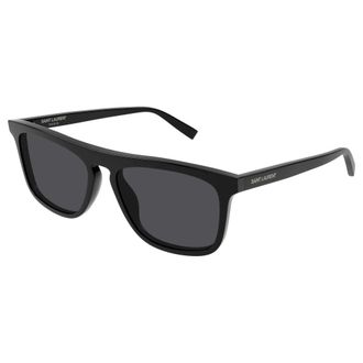 Saint Laurent Schwarz/Graue Sonnenbrille SL 586 - - Accessories - Herren - Schwarzk - 56 MM