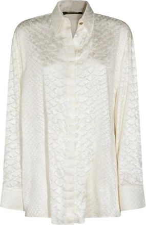 Roberto Cavalli Femme, Blouses et Chemises, Blanc, Taille: 36 FR Roberto Cavalli Chemises