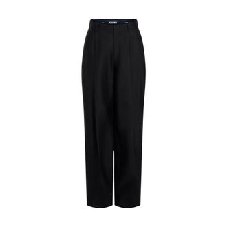 Jacquemus Le Pantalon Curzio - - Trousers - Damen - Schwarzk - S