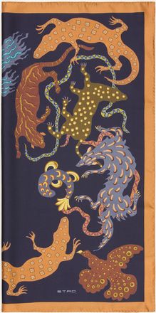 Etro Etro Seidentuch blau