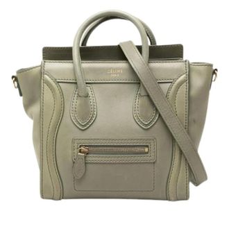 Celine Pre-owned Luggage Tote - Femme - Pre-owned - Vert - Taille: ONE Size