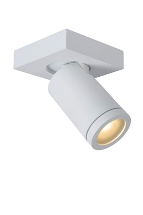 Lucide TAYLOR - Deckenstrahler Badezimmer - LED Dim to warm - GU10-1x5W 2200K/3000K - IP44 - Wei&szlig;