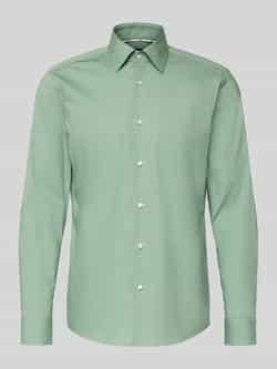 HUGO BOSS Slim Fit Businesshemd aus Baumwoll-Mix Modell H-HANK-KENT