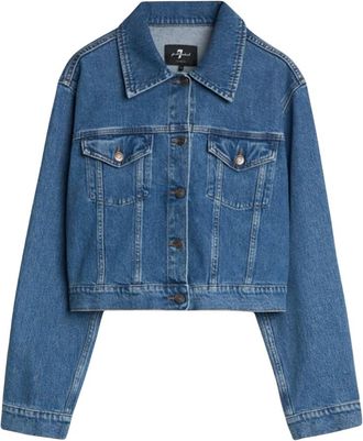 7 For All Mankind Damen, Jacken, Blau, XSGröße