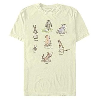 Disney Winnie The Pooh - Winnie Poster Mens Crew neck Natural S