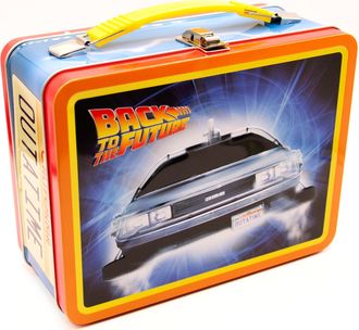 Aquarius Back to The Future Gen 2 Fun Box - Stabile Blech-Aufbewahrungsbox mit Kunststoffgriff & geprägter Frontabdeckung - Offiziell lizenziertes XXXXX Mercha