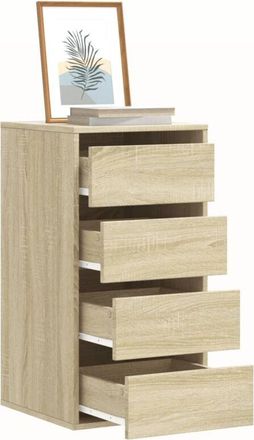 vidaXL Commode dangle ch&ecirc;ne sonoma 40x41x76 cm bois ding&eacute;nierie Vidaxl