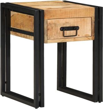 vidaXL Vidaxl - Beistelltisch 40x40x50 cm Massivholz Mango Rustikal