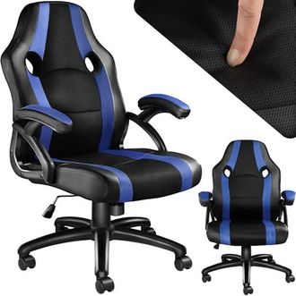 TecTake TecTake Chaise Gaming Chaise de Bureau Fauteuil de Bureau Si&egrave;ge Gaming Fauteuil pivotant Design &agrave; 360&deg;, Chaise Ergonomique, Fauteuil avec Accoudoirs, 