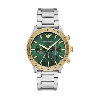 Emporio Armani Mario Chronograph - - Accessories - Herren - Grau - ONE SIZE