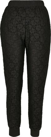 Urban Classics Damen Ladies Lace Jersey Jog Pants Sporthose, per Pack Schwarz (Black 00007), W(Herstellergr&ouml;&szlig;e: XS)