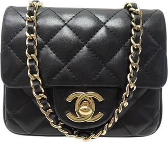 Chanel Crossbody Bags - CHANEL MICRO TIMELESS QUILTED SCHWARZE LEDERHANDTA - Gr. unisize - in Schwarz - f&uuml;r Damen