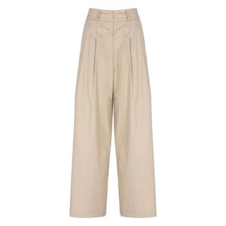 PESERICO Femme, Pantalons, Beige, Taille: 38 FR Wide Pantalons
