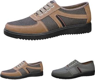 Generic Chaussures de sport plates confortables et respirantes pour homme - L&eacute;g&egrave;res - Chaussures plates - Chaussures de sport - Chaussures de course &agrave; enfiler