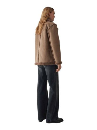 OPUS Kurzjacke braun,Outdoor,Polyester,Unifarben,Reverskragen,Lang,Comfort Fit