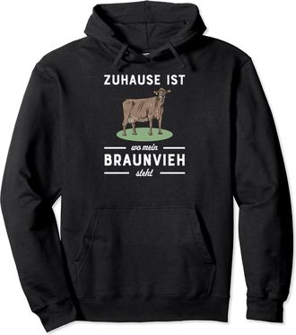 Brand Braunvieh Rind I Schweiz Rinderzucht für Rinderhalter Pullover Hoodie
