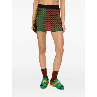 Puma Jacquard Wave-Pattern Skirt - Green
