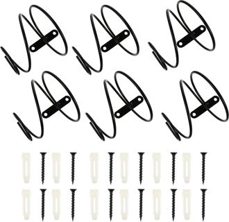 BESPORTBLE OSALADI 6 St&uuml;ck Wandweinregal aus Eisen Schwarzer Flaschenhalter Zur Platzsparenden Aufbewahrung Von Wein und Bierflaschen Dekoratives Metallweinregal