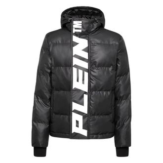 Philipp Plein Homme, Vestes, Noir, Taille: 3XL Nylon Down Jacket