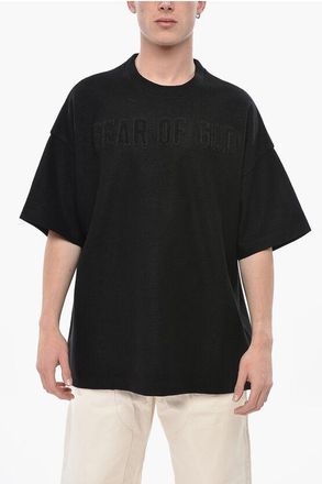 Fear of God Short-Sleeve Wool Knit with Terry Logo size Xl
