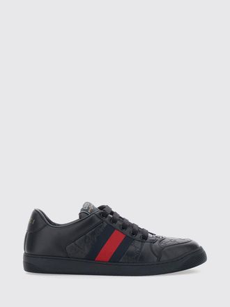 Gucci Baskets Screener en cuir dagneau avec monogramme GG emboss&eacute;