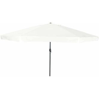 vidaXL Vidaxl - Parasol de jardin Blanc, Noir 395 x 395 x 245 cm