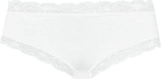 Hanro Culotte en dentelle en coton m&eacute;lang&eacute;