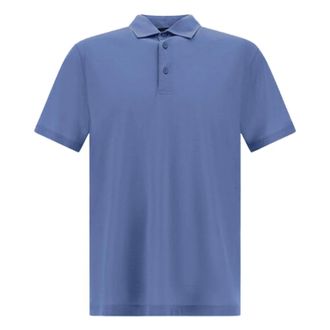 Herno Polo Jersey Voile Crepe - - Tops - Herren - Blau - L
