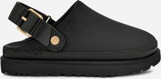 UGG Goldenstar Villa Clog f&uuml;r Damen in Black, Gr&ouml;&szlig;e Nubukleder