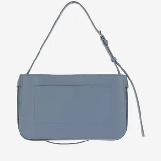 Ferragamo Womens Shoulder Bag Cara Leather Light Blue Calf