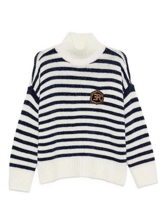Ermanno Scervino Pull Col Roul&eacute; - Blanc