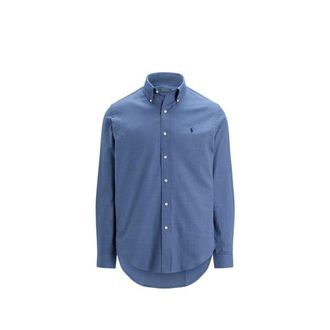 Polo Ralph Lauren Chemise droite en coton m&eacute;lang&eacute;