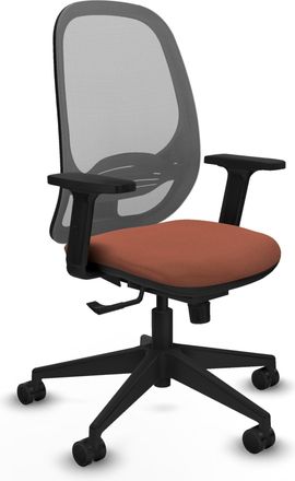 Piqueras y Crespo Atmungsaktiver Stuhl mit 2D-Armlehnen, h&ouml;henverstellbare Lendenwirbelst&uuml;tze, ausgestattet mit 3 Positionen und Schneidschaum, mit Rollen von 65 mm, Ny