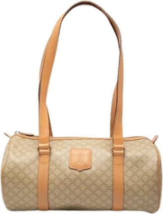 Celine Sac bandouli&egrave;re en toile Pre-owned - Femme - Pre-owned - Beige - Taille: ONE Size