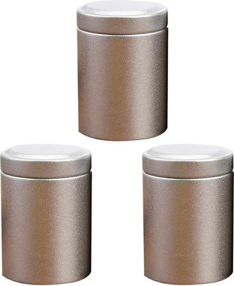 BESTONZON 1 Satz 3 STK Teedose Metalldosen Mit Deckel Luftdichte Lebensmitteldosen Teebeh&auml;lter Dose Beh&auml;lter Mit Deckel Tee Blechdose Keksdosen Aus Metall Kerze