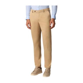 Brooks Brothers Homme, Pantalons, Beige, Taille: W34 Chino en Gabardine de Coton Stretch Coupe Classique